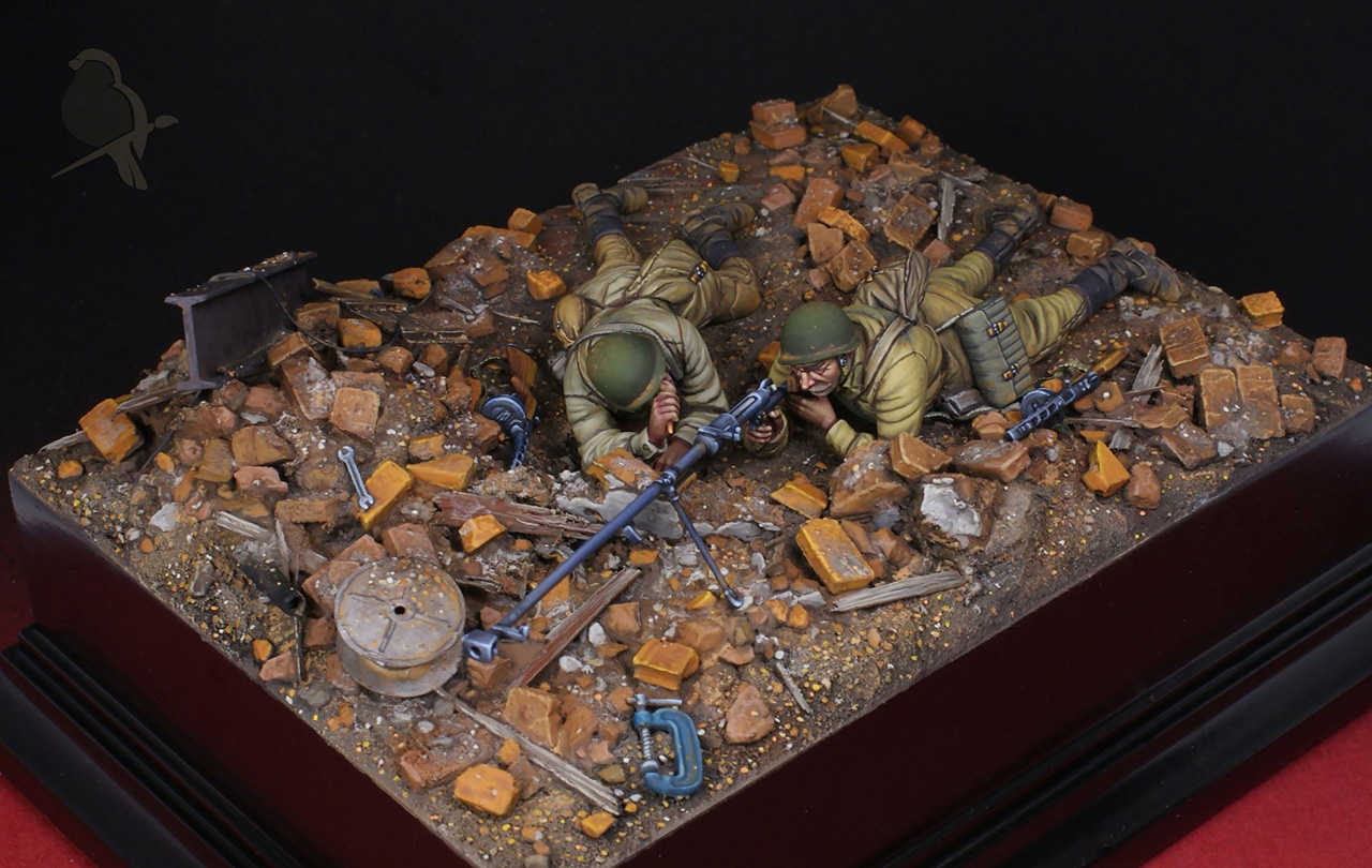 Photo 1 - Soviet PTRD team | Dioramas and Vignettes | Gallery on Diorama.ru