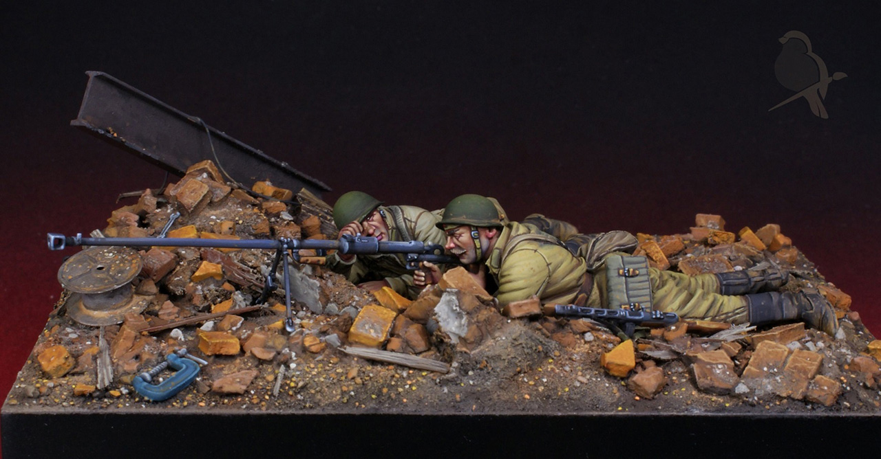 Photo 5 - Soviet PTRD team | Dioramas and Vignettes | Gallery on Diorama.ru